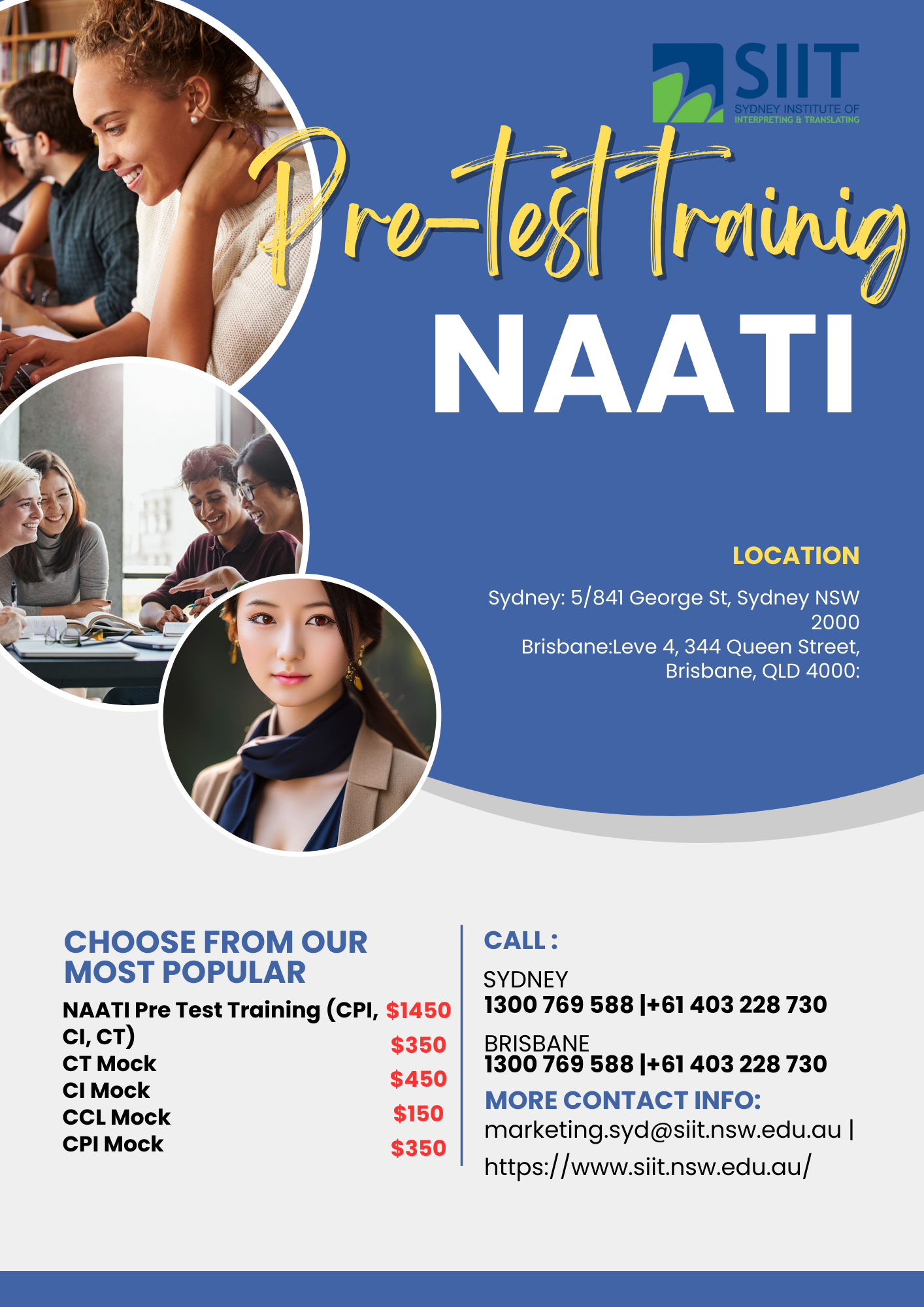 NAATI Pre-test Course - Sydney Institute of Interpreting and Translating